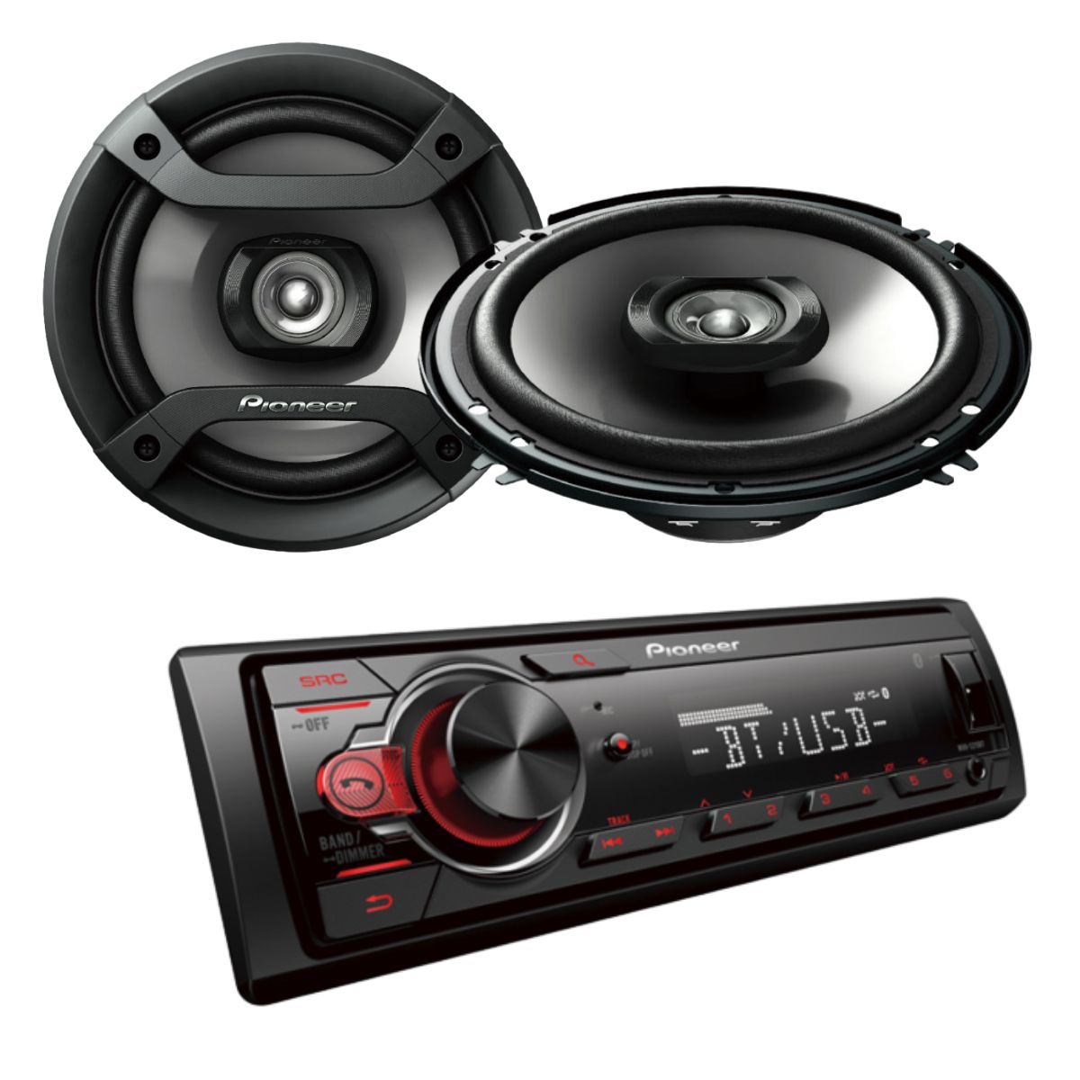 Pioneer MXT-S216BT Media Player with 6.5 Inch Speakers 200W SOUND COMB
